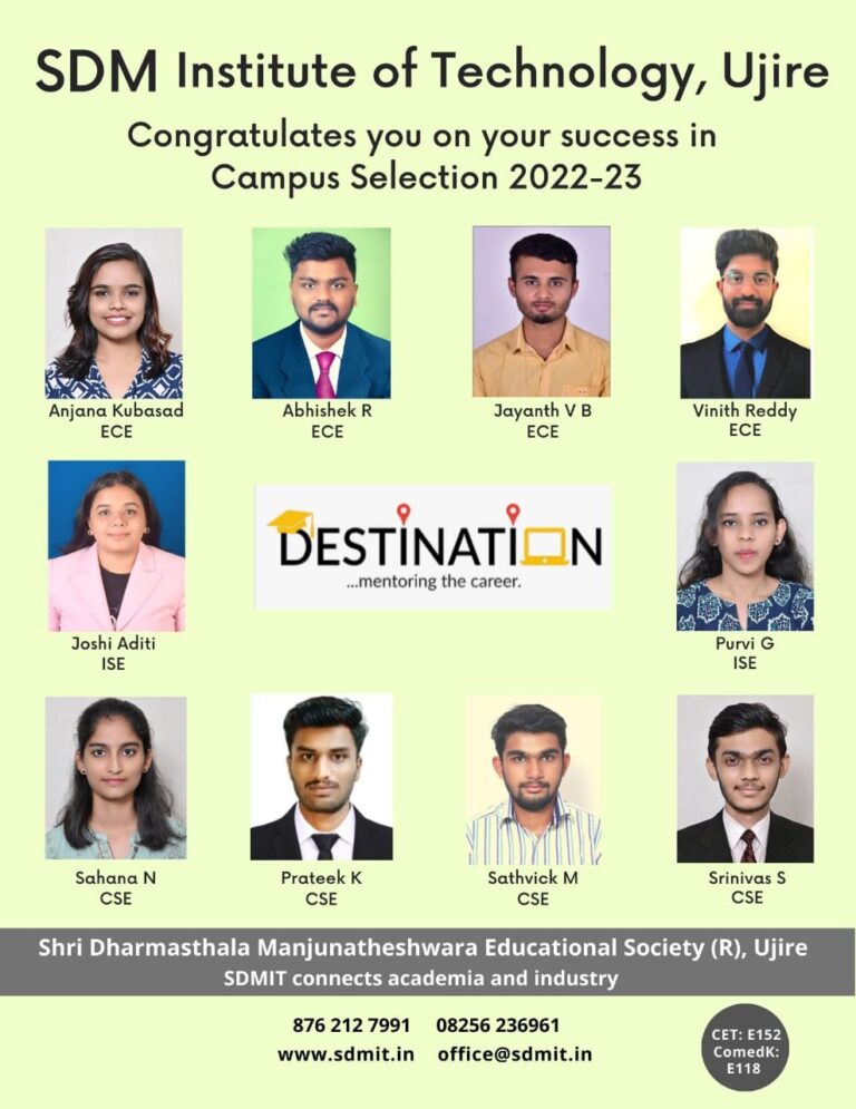 CAMPUS PLACEMENT 2023 – SDMIT