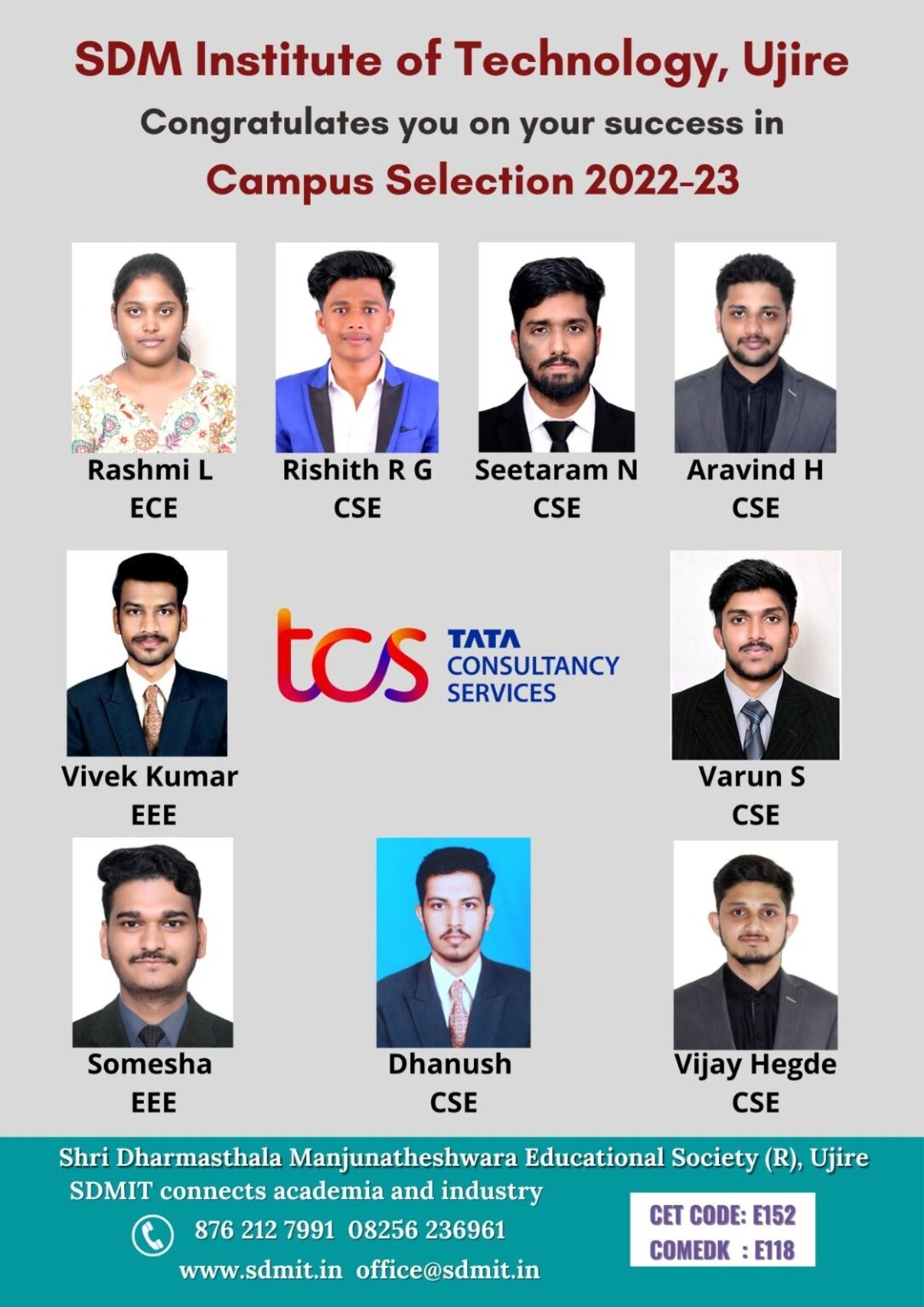 CAMPUS PLACEMENT 2023 – SDMIT