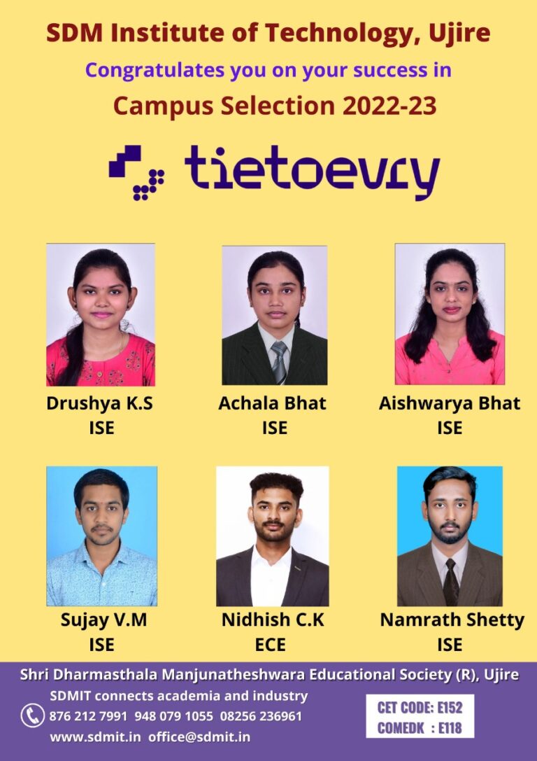 CAMPUS PLACEMENT 2023 – SDMIT