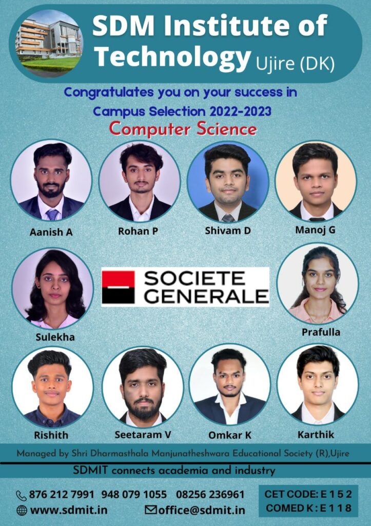 CAMPUS PLACEMENT 2023 – SDMIT