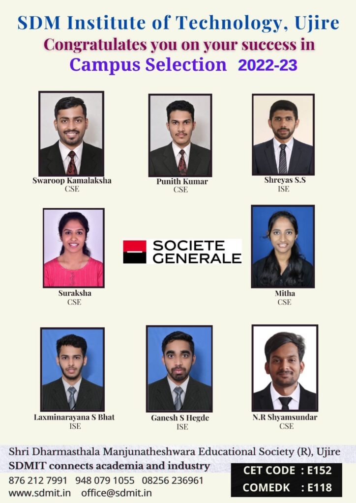 CAMPUS PLACEMENT 2023 – SDMIT