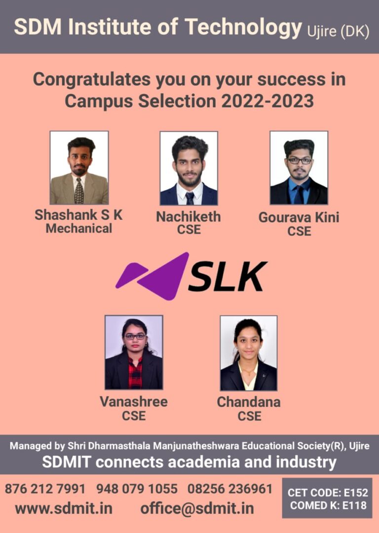 CAMPUS PLACEMENT 2023 – SDMIT