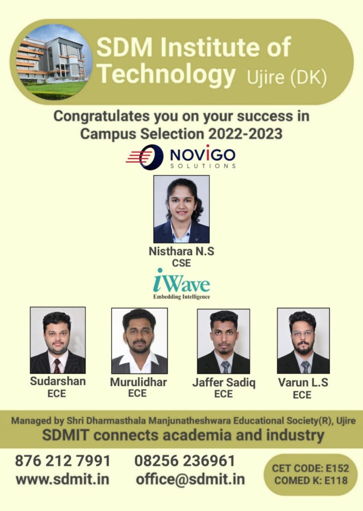 CAMPUS PLACEMENT 2023 – SDMIT