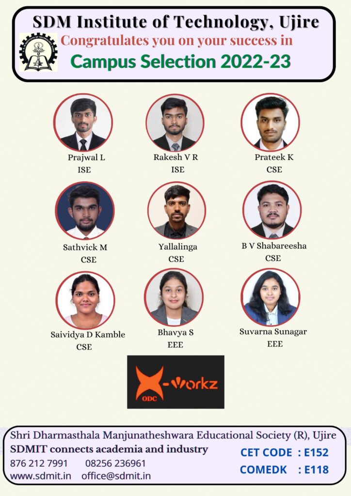 CAMPUS PLACEMENT 2023 – SDMIT