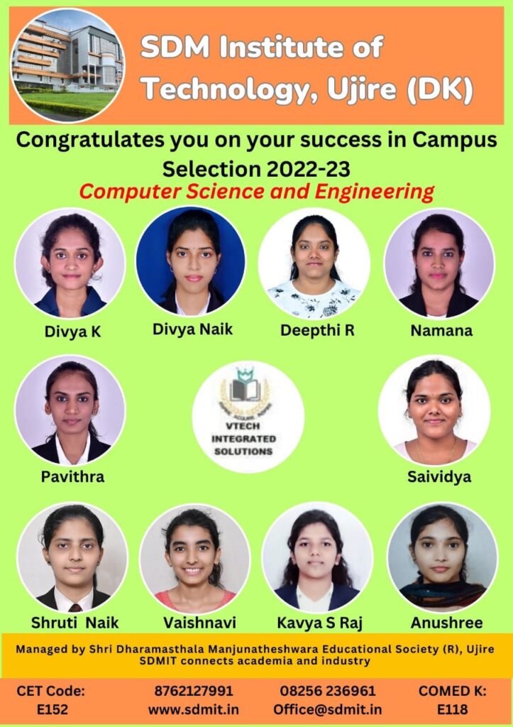 CAMPUS PLACEMENT 2023 – SDMIT