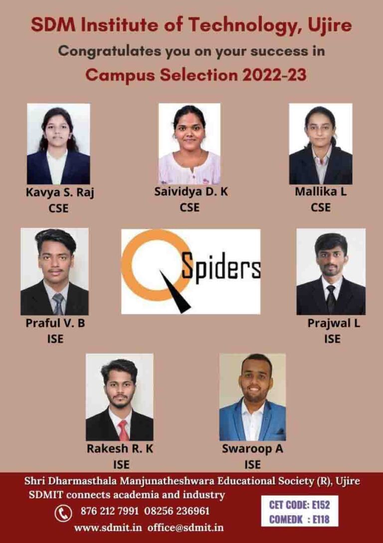 CAMPUS PLACEMENT 2023 – SDMIT