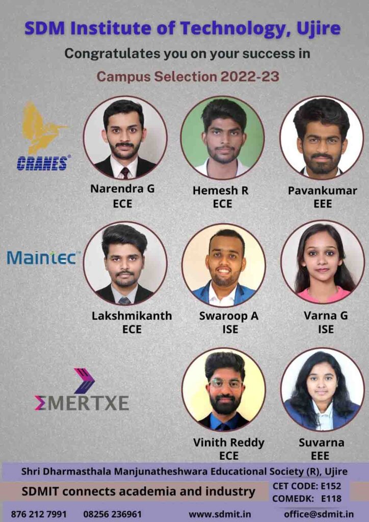 CAMPUS PLACEMENT 2023 – SDMIT