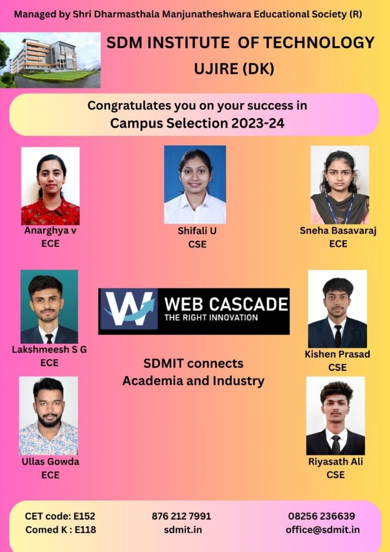 CAMPUS PLACEMENT 2024 – SDMIT