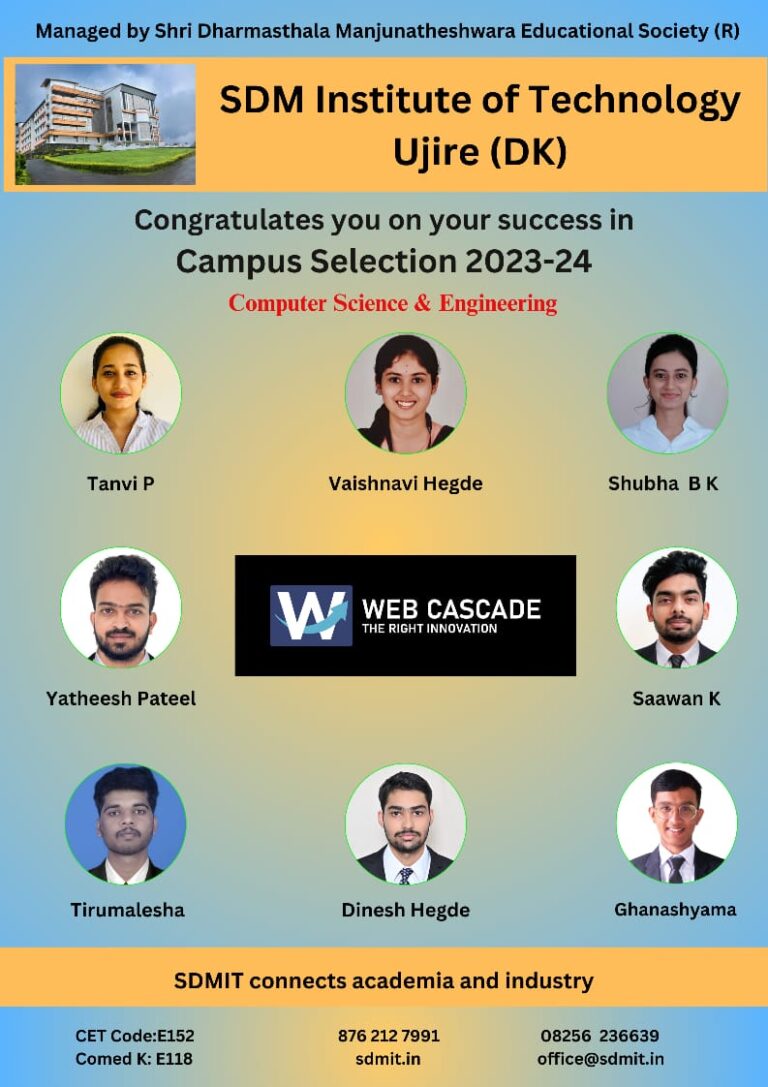 CAMPUS PLACEMENT 2024 – SDMIT