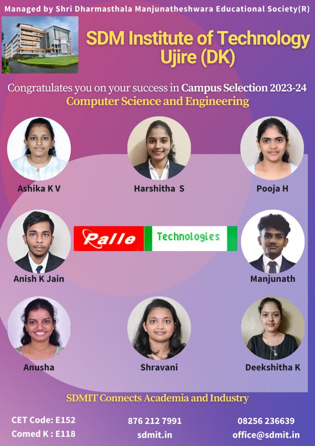 CAMPUS PLACEMENT 2024 – SDMIT