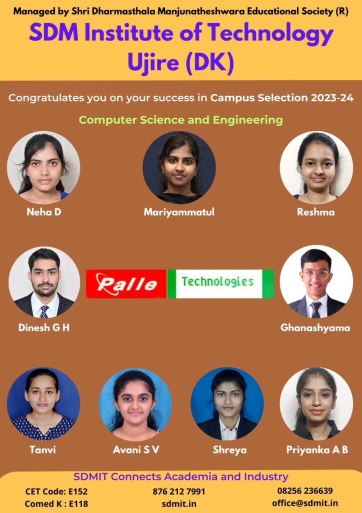 CAMPUS PLACEMENT 2024 – SDMIT