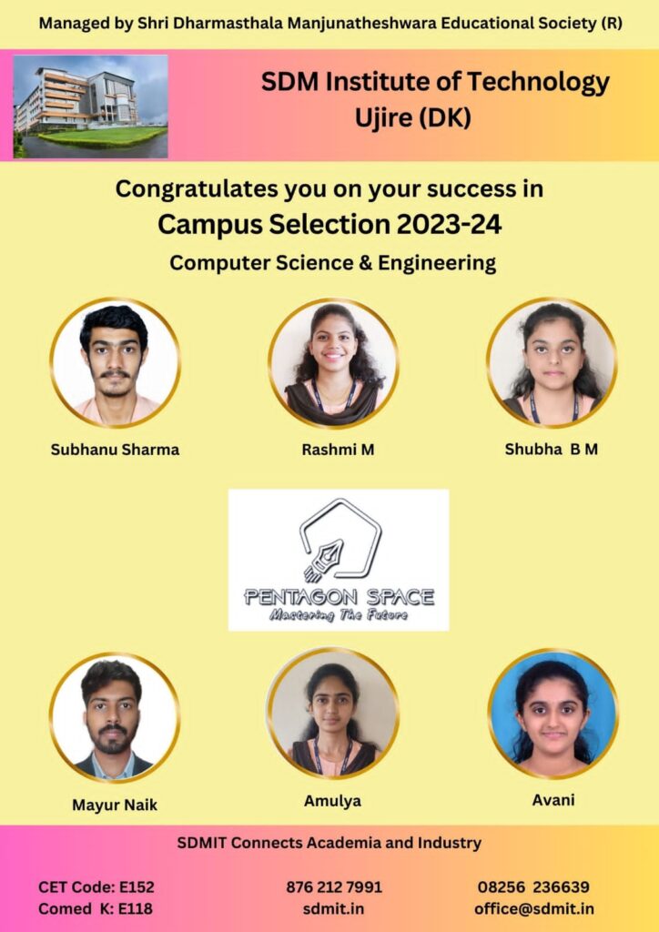 CAMPUS PLACEMENT 2024 – SDMIT