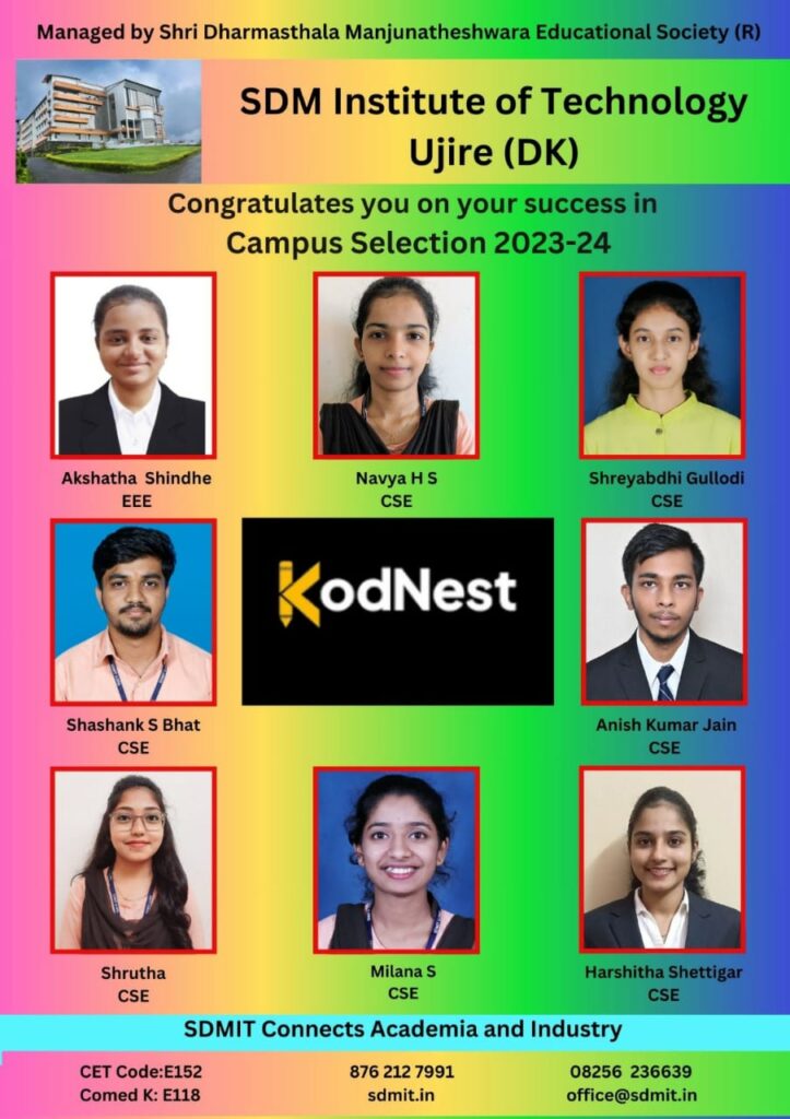 CAMPUS PLACEMENT 2024 – SDMIT