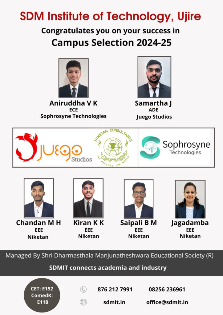 CAMPUS PLACEMENT 2025 – SDMIT